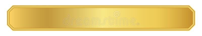 Gold Label Banner, Luxury Golden Frame, Gold Name Plate Stock Vector ...