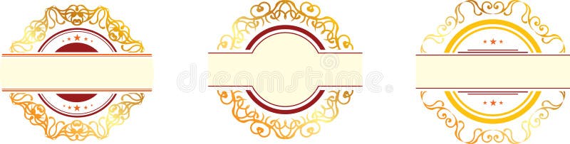 Gold label stock illustration. Illustration of seal, abstract - 40854159