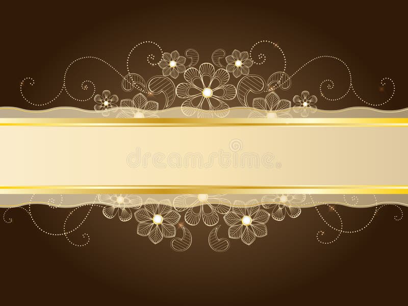 Gold lace stock vector. Illustration of background, gold - 22402158