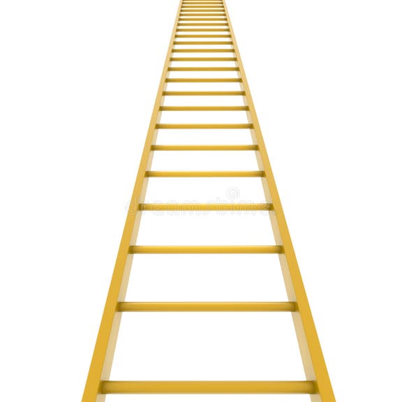 Gold ladder stock photo. Image of rise, descend, vision - 32824906