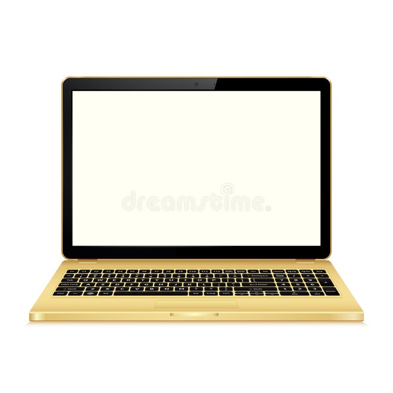 Laptop Blank Screen Isolated White Stock Illustrations – 29,202 Laptop ...