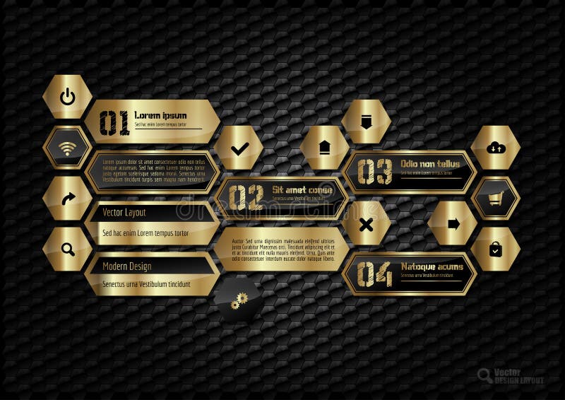 Gold graphic element stock vector. Illustration of bright - 36235026