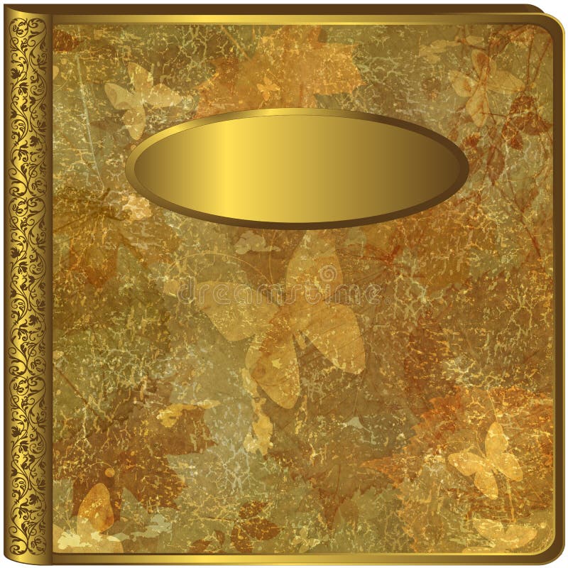 Gold leaf album cover stock illustration. Illustration of metal - 8148547