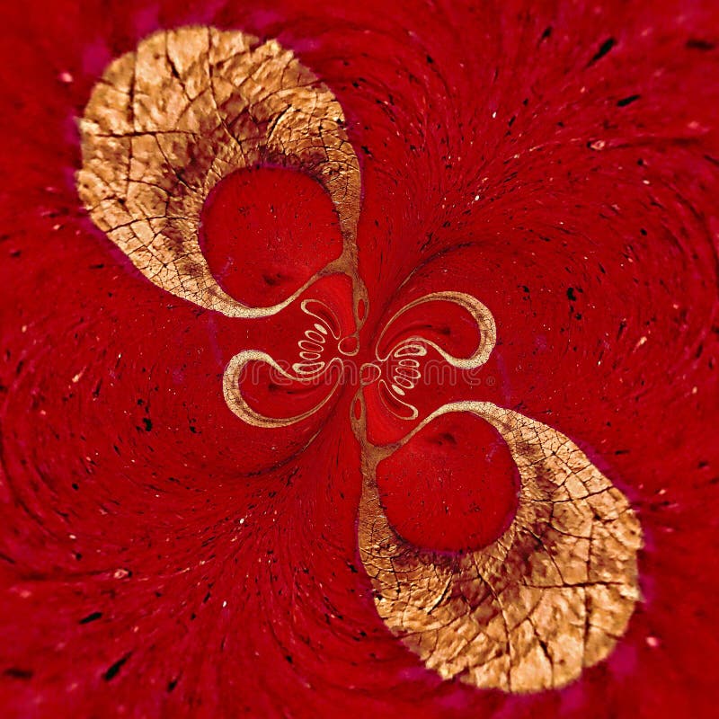 Gold Leaf on Burgundy Red Abstracts Backgrounds Stock Illustration ...