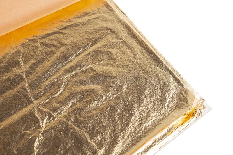 Gold Leaf Potal. Golden Elements for Design. Stock Image - Image of ...