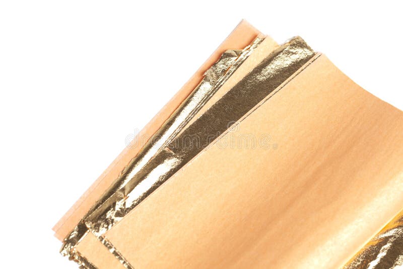 Gold Leaf Potal. Golden Elements for Design. Stock Photo - Image of ...