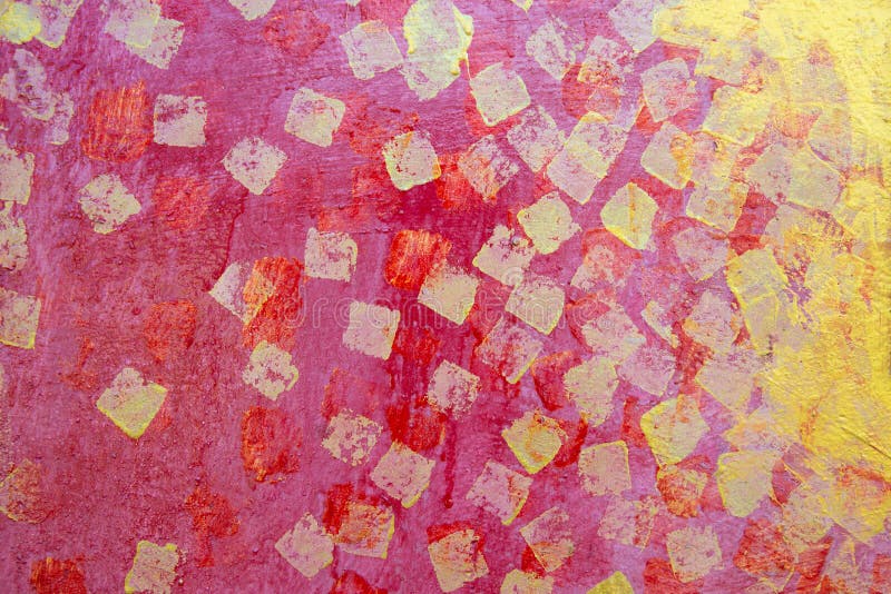 The Gold of Leaf on Red Wall Abstract Texture Background Stock ...