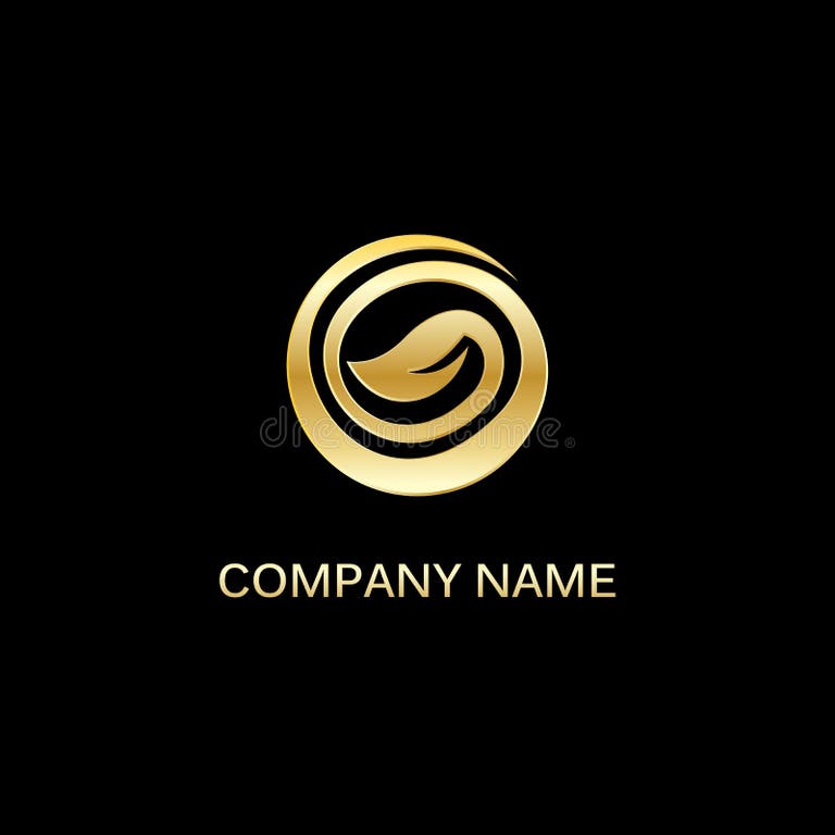 Leaf Logo Gold Stock Illustrations – 42,035 Leaf Logo Gold Stock ...