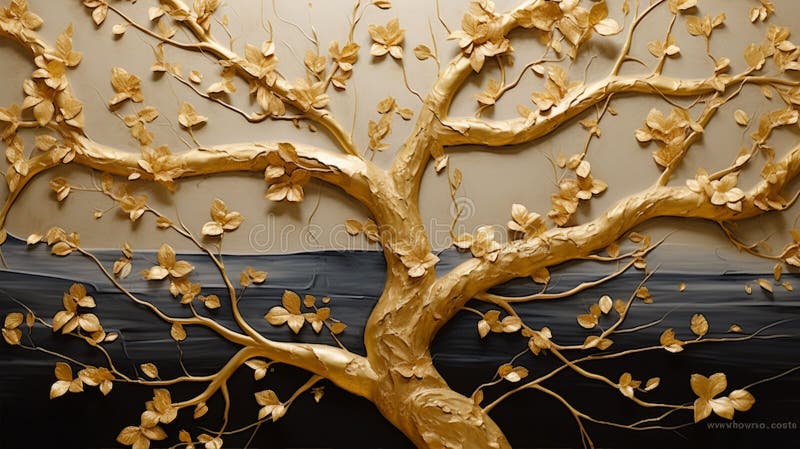 Gold Color Frame with Pillars Isolated on Solid Black Background Stock ...