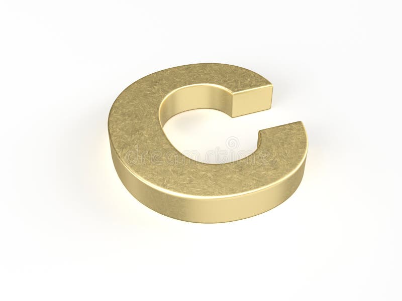 Gold Letter C Stock Illustrations – 3,820 Gold Letter C Stock ...