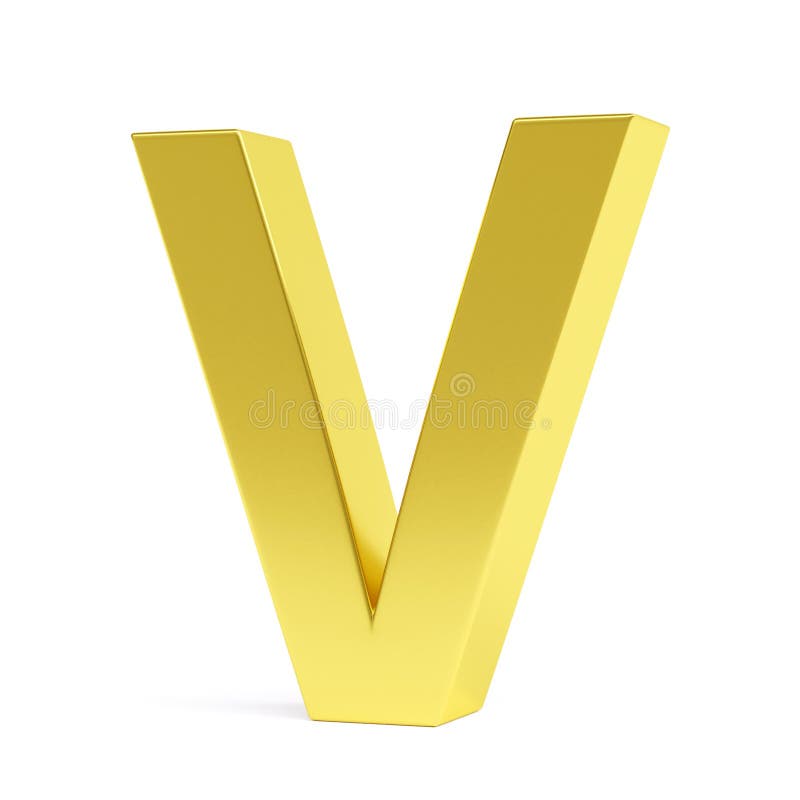 Gold letter stock illustration. Illustration of style - 100501473