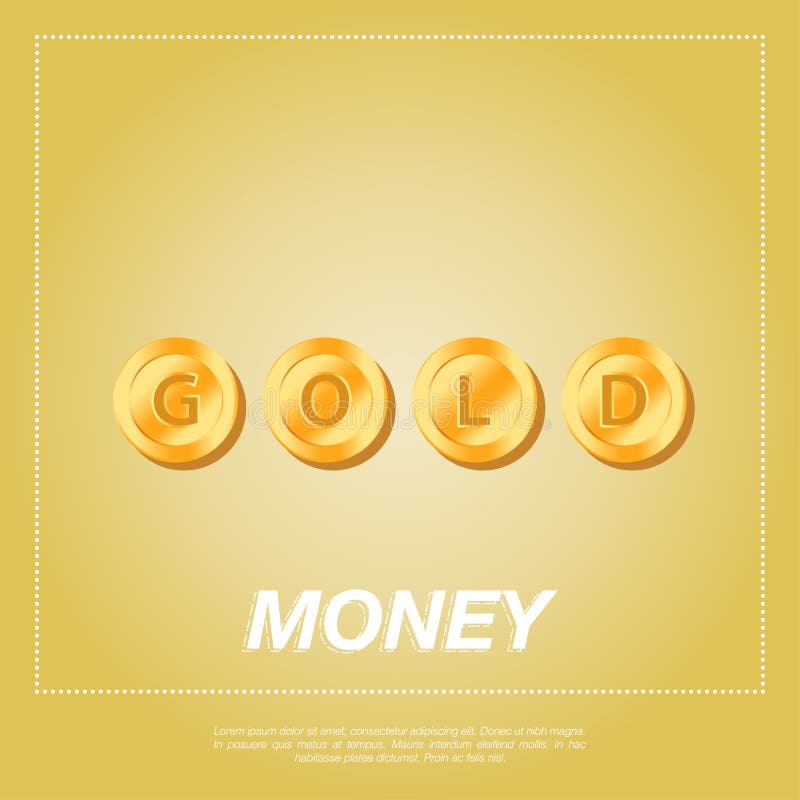Gold Letter illustration stock illustration. Illustration of financial ...