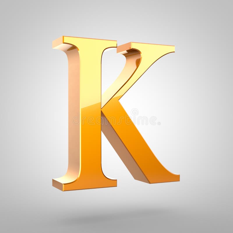 K Letter Gold White Stock Illustrations – 779 K Letter Gold White Stock ...