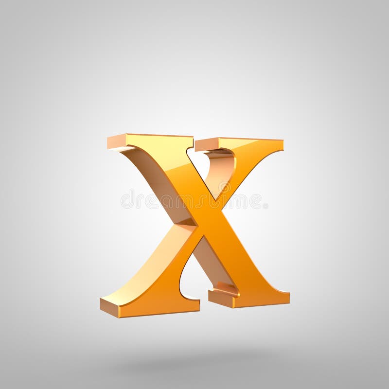 Gold Font Type Letter X Stock Illustrations – 858 Gold Font Type Letter ...