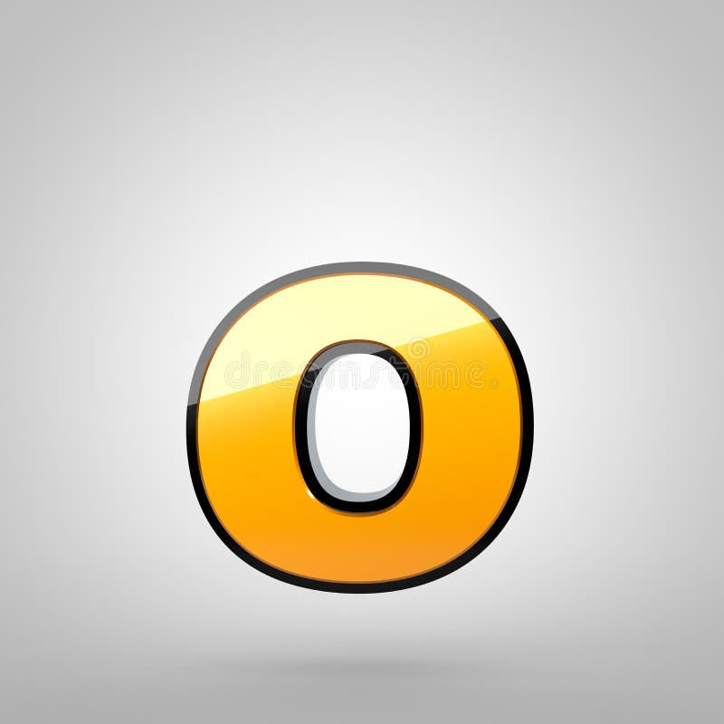 O Gold Colored Alphabet 3d Rendering Stock Illustrations – 7 O Gold ...