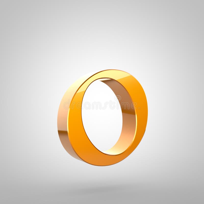 O Gold Colored Alphabet 3d Rendering Stock Illustrations – 7 O Gold ...