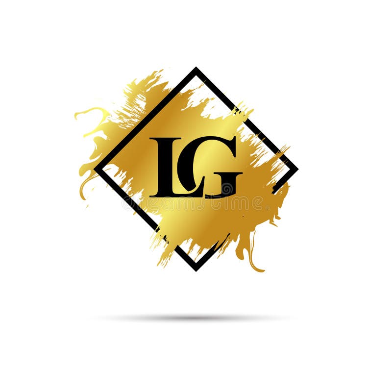 Gold LG Logo Symbol Vector Art Design Stock Illustration - Illustration ...