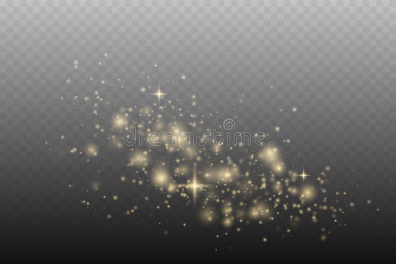 Gold light flash glitter stock vector. Illustration of stardust - 272189963
