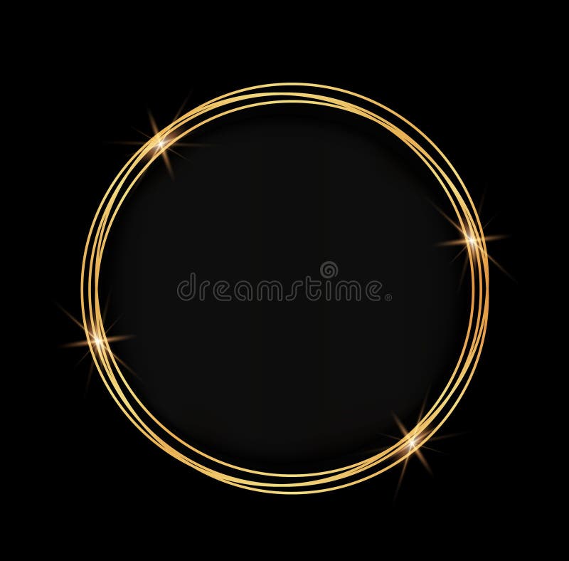 Gold Light Frames and Elements Stock Vector - Illustration of modern ...