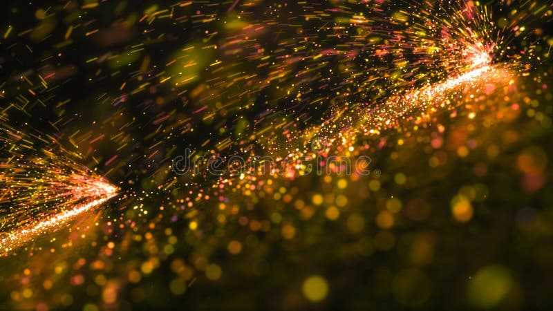 Gold Light Spark Glamour Abstract Background Stock Photo - Image of ...