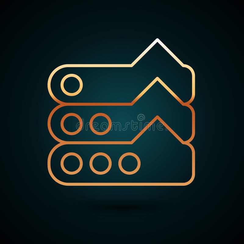 Gold Line Graph, Schedule, Chart, Diagram, Infographic, Pie Graph Icon ...