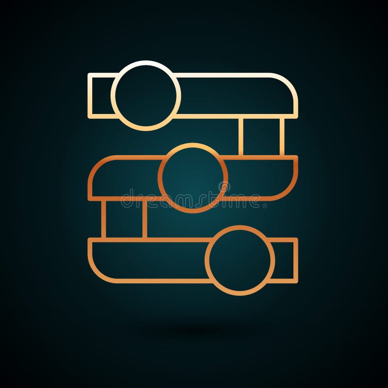 Gold Line Graph, Schedule, Chart, Diagram, Infographic, Pie Graph Icon ...