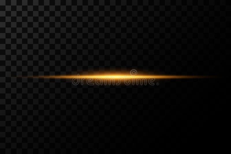 Gold Line of Light. Magic Glow, Particles of Light, Sparks. Glowing ...