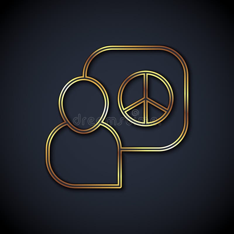 Peace Sign Hand Art Gold Stock Illustrations – 231 Peace Sign Hand Art ...