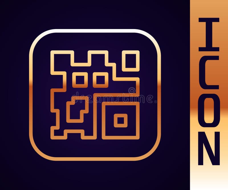 Gold Qr Stock Illustrations – 380 Gold Qr Stock Illustrations, Vectors ...