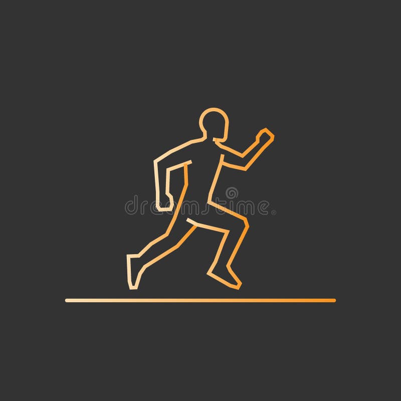 Line Running Logo and Symbol. Vector Sport Icon Stock Illustration ...