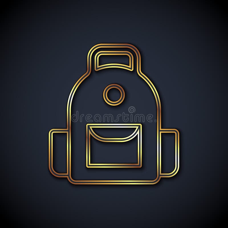 Gold Backpack Stock Illustrations – 997 Gold Backpack Stock ...