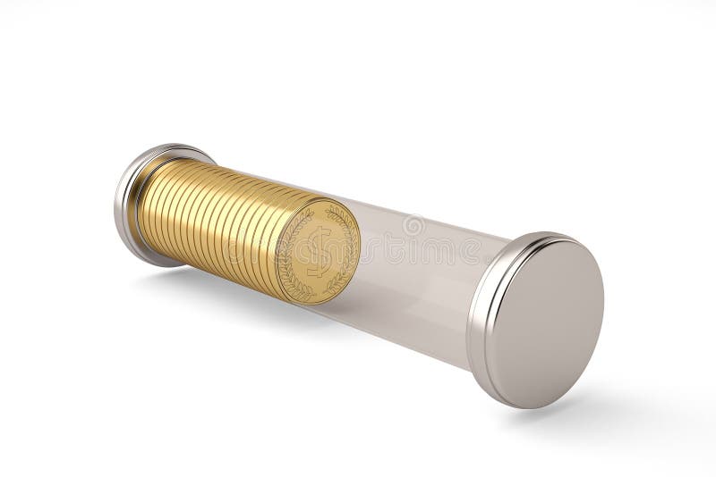 Gold Loading Bar.3D Illustration. Stock Illustration - Illustration of ...