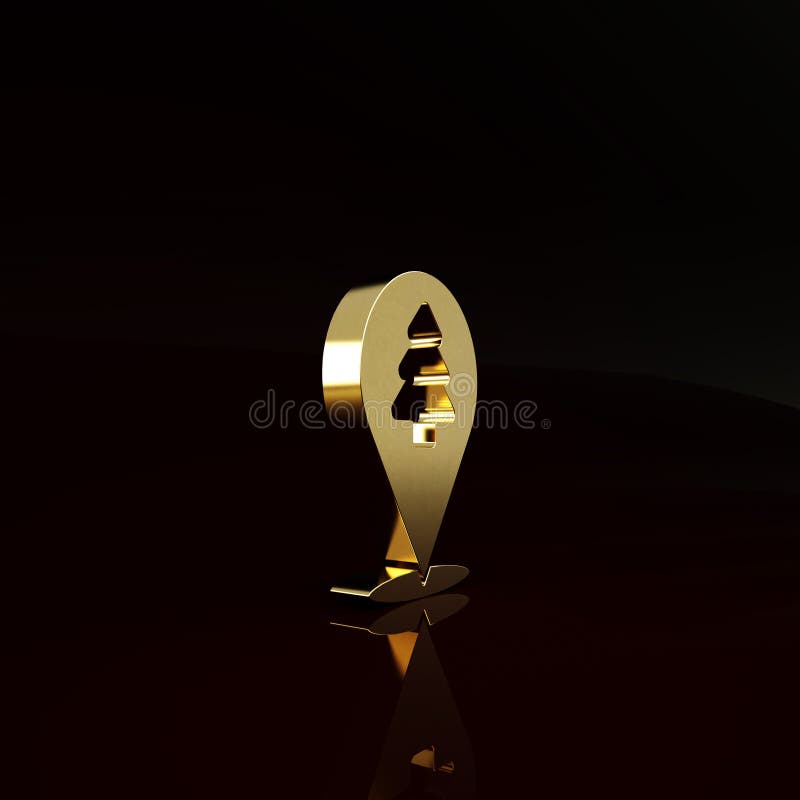 Location Icon 3d Gold Map Stock Illustrations – 711 Location Icon 3d ...