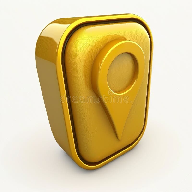 Golden Location Logo Vector Icon Stock Vector - Illustration of place ...