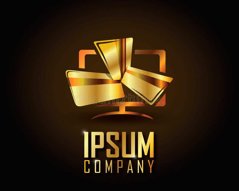 Gold Logo Vector vektor abbildung. Illustration von hintergrund - 83114650