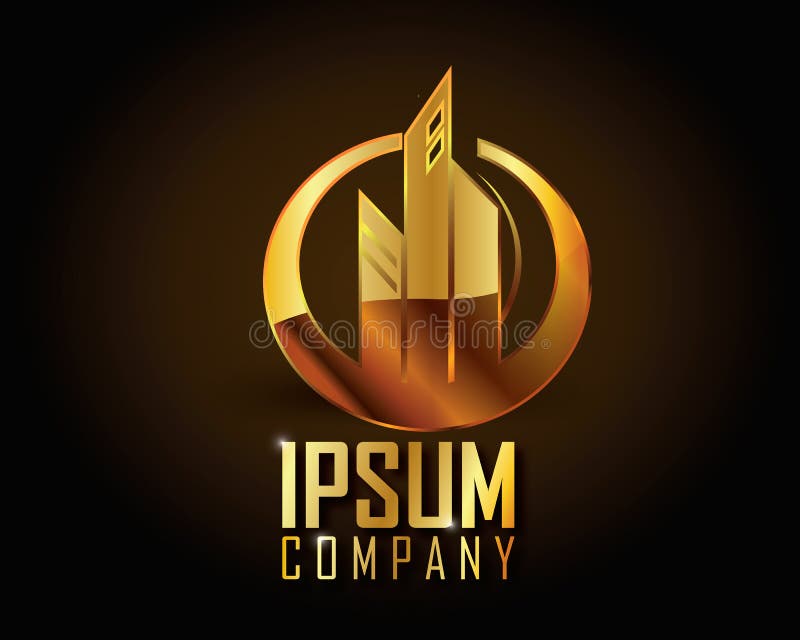 Gold Logo Vector vektor abbildung. Illustration von vektor - 83114948