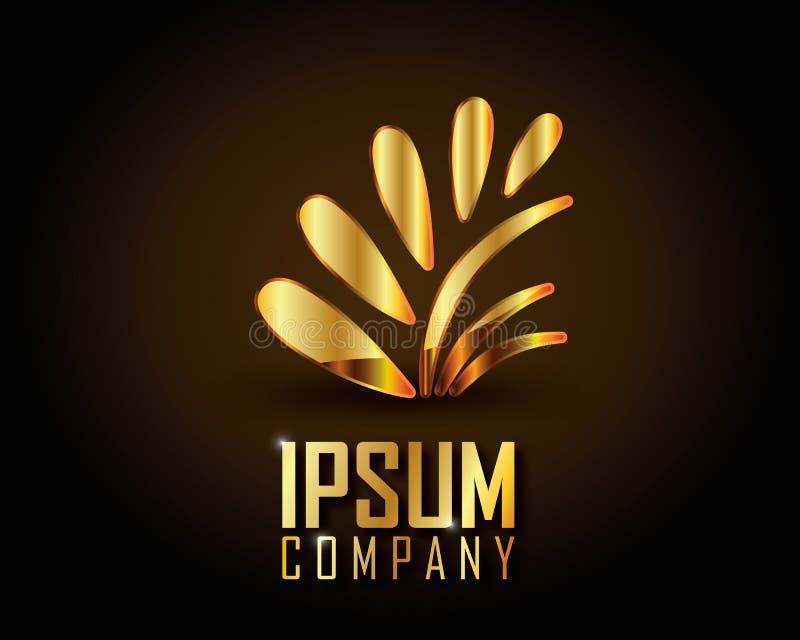 Gold Logo Vector stock vector. Illustration of metallic - 83114748