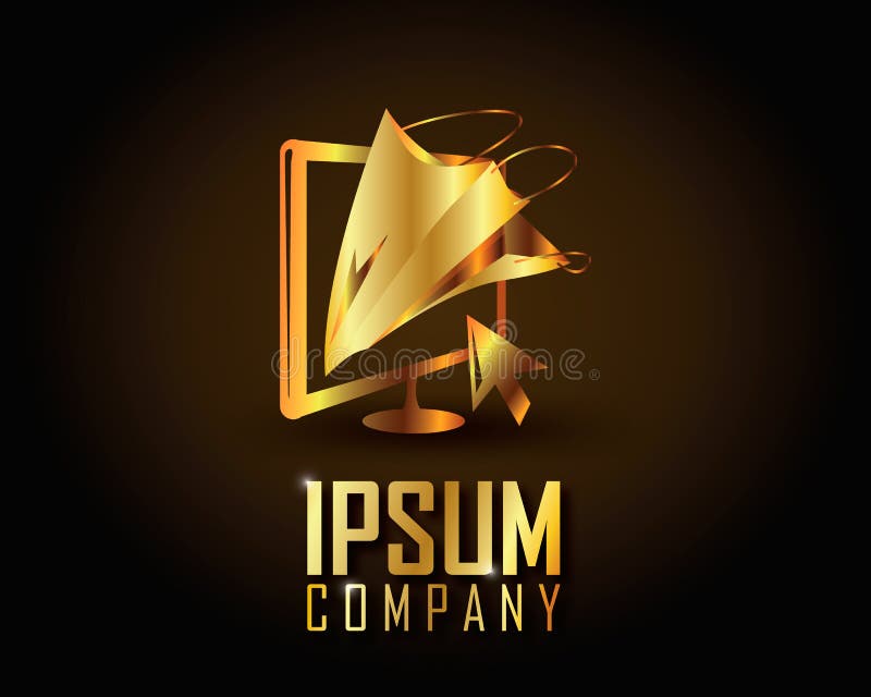 Gold Logo Vector stock vector. Illustration of gold, identity - 83114159