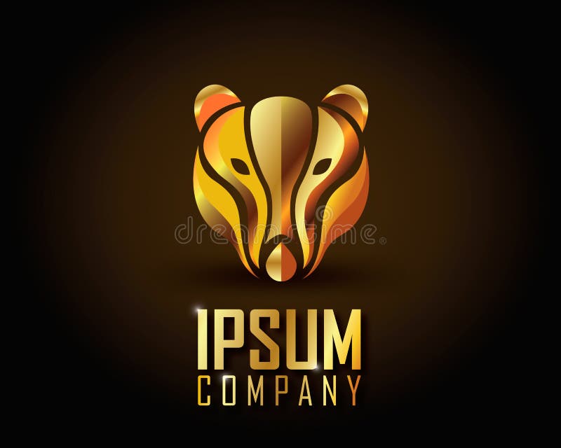 Gold Logo Vector stock vector. Illustration of glossy - 82968456