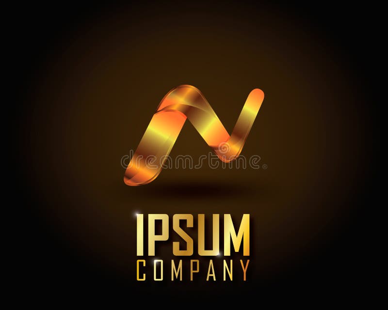 Gold Logo Vector stock vector. Illustration of template - 83118127