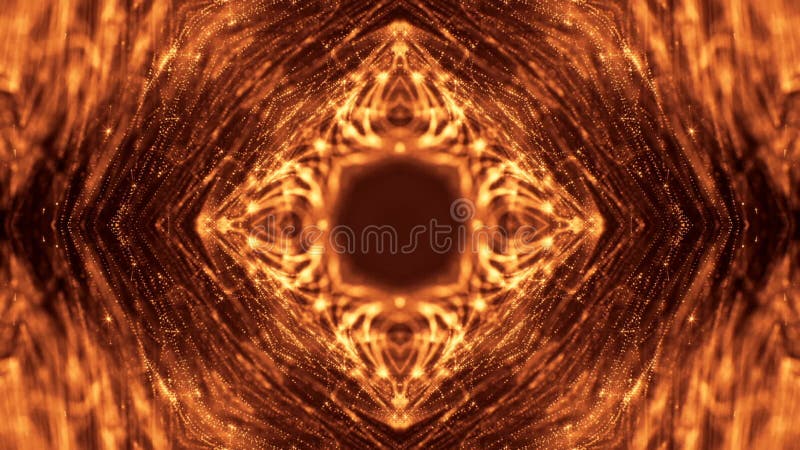 Gold Loopable Abstract Particle Background With Depth Of Field Glow Sparkles Of Lights And