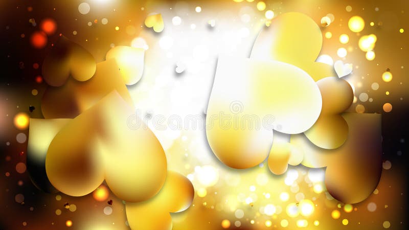 Gold Love Background Image stock vector. Illustration of valentines ...