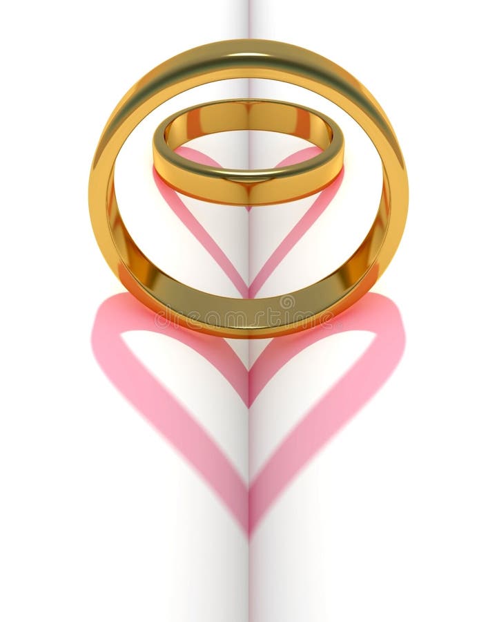 Love rings stock vector. Illustration of anniversary - 15237285
