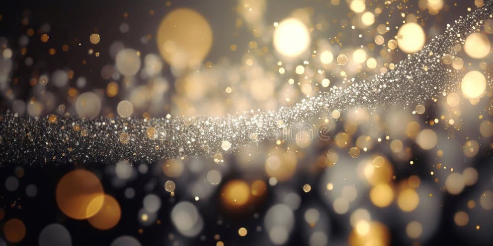 Gold Lux Glitter Texture Background for Design, Generative AI Stock ...