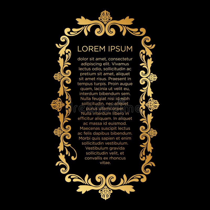 Gold and luxury stock vector. Illustration of letter - 123413580