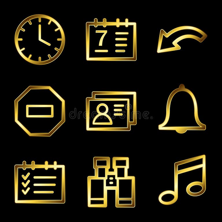 Gold Icons Web Stock Illustrations – 25,305 Gold Icons Web Stock ...