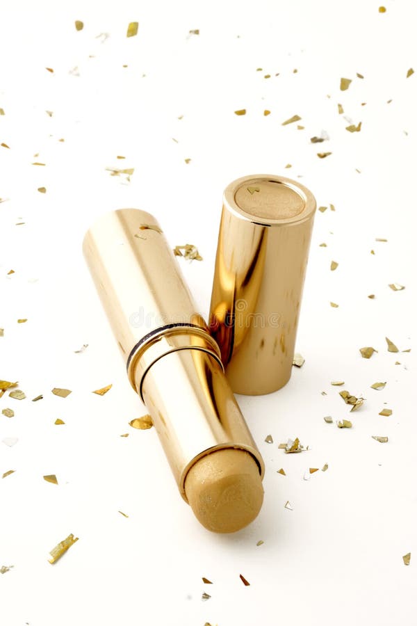 Gold make-up stick stock image. Image of gold, product - 997033