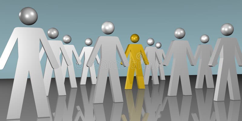 Gold-man stock illustration. Illustration of organized - 13068912