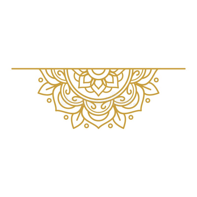 Gold Mandala Frame Decorative Vector Design Stock Illustration ...