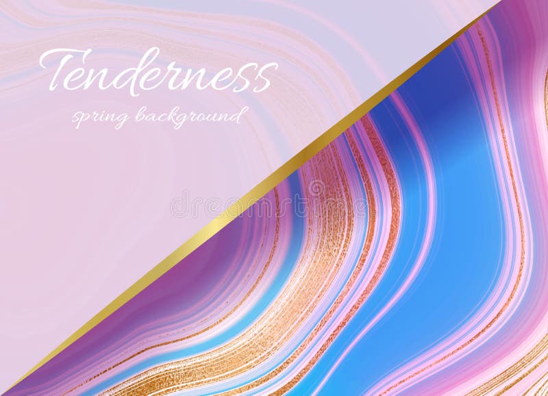 Gold Marble Design. a Beautiful Bright Combination of Pink Marble and ...